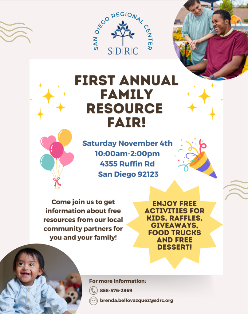 SDRC First Annual Family Resource Fair | Special Needs Resource ...